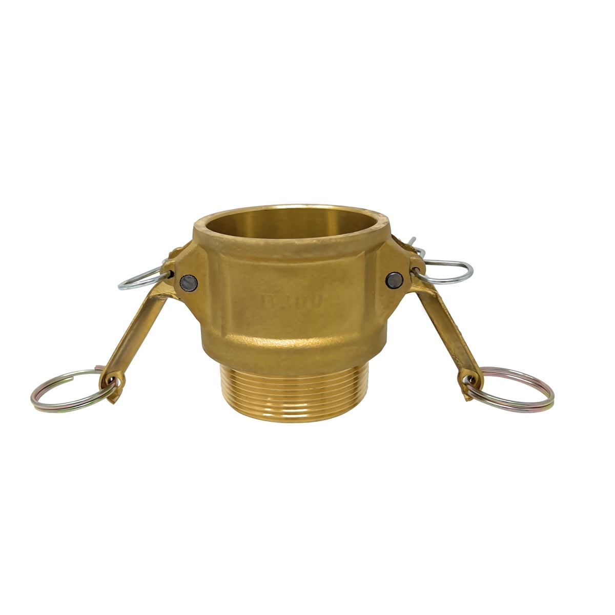 Gloxco Brass Type B Cam and Groove Fitting, 2" Female Camlock x 2" Male ...