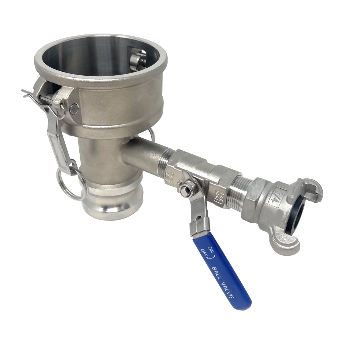 Gloxco Cam and Groove Fitting, Type DA with 3/4" Blowdown Assembly ...