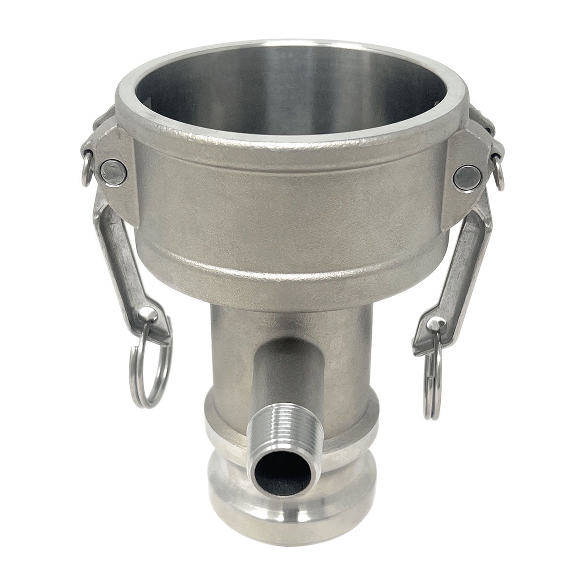 Gloxco Camlock Fitting, Type DA with 1/2" Pipe Tap, Stainless Steel, 3 ...