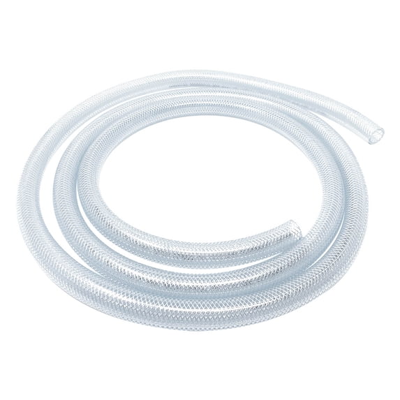 Gloxco Clear Braided PVC Tubing, Food Grade, Heavy Duty Reinforced Hose ...