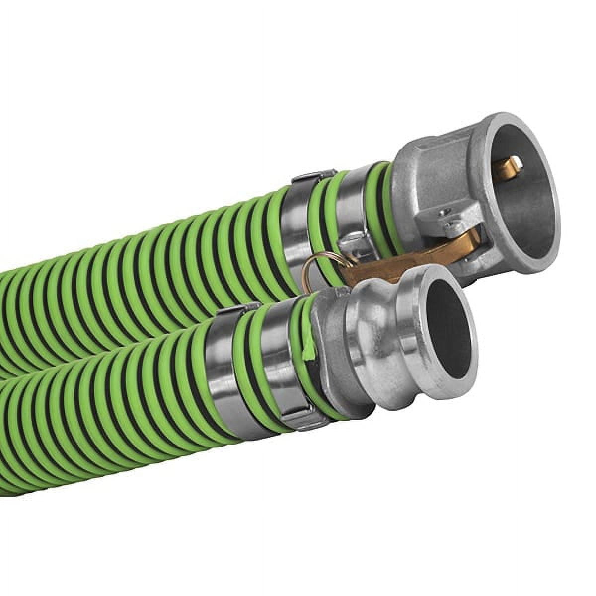 Gloxco Heavy Duty EPDM All Weather Suction Hose Assembly, Black Tube ...