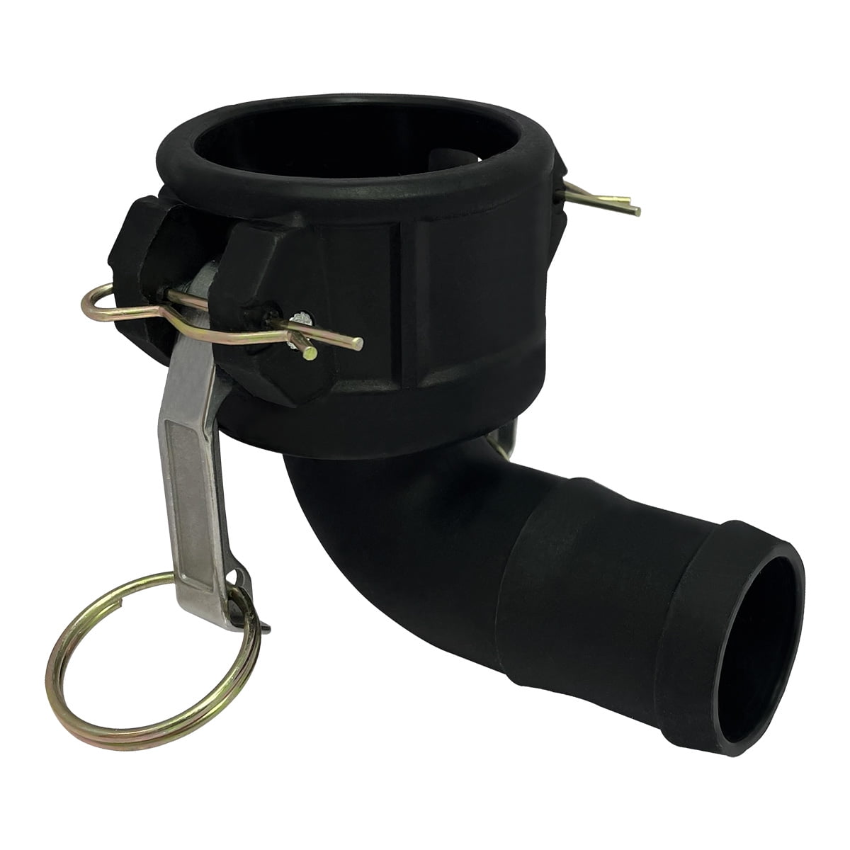 Gloxco Poly Type C Cam and Groove Fitting, 90 Degree Elbow, 1-1/2 ...