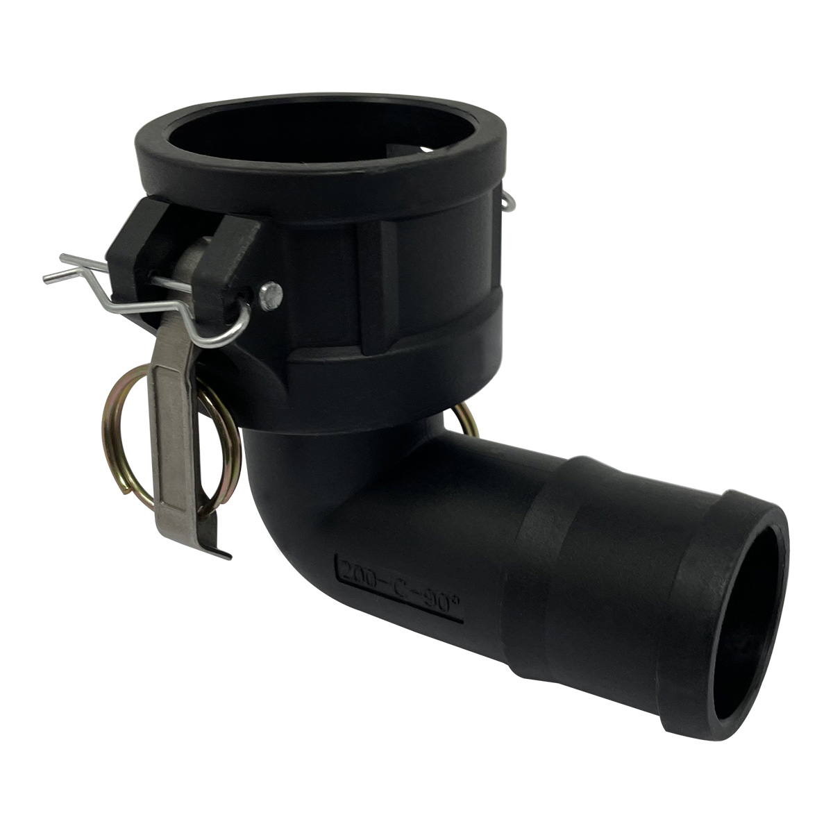 Gloxco Poly Type C Cam and Groove Fitting, 90 Degree Elbow, 2" Female ...