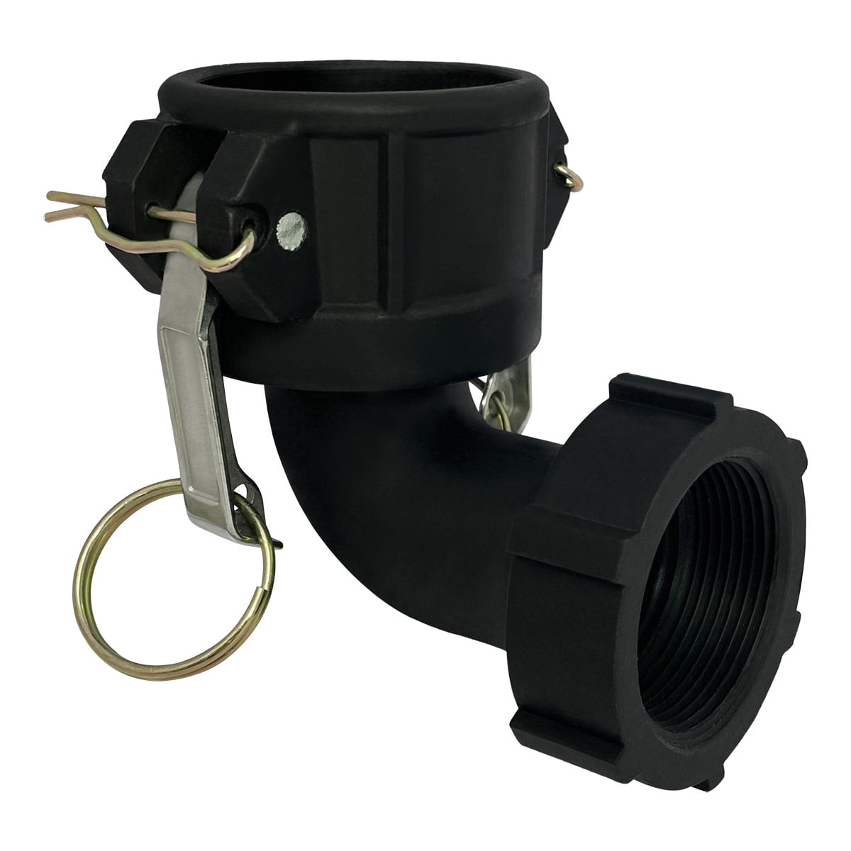 Gloxco Poly Type D Cam and Groove Fitting, 90 Degree Elbow, 1-1/2 ...