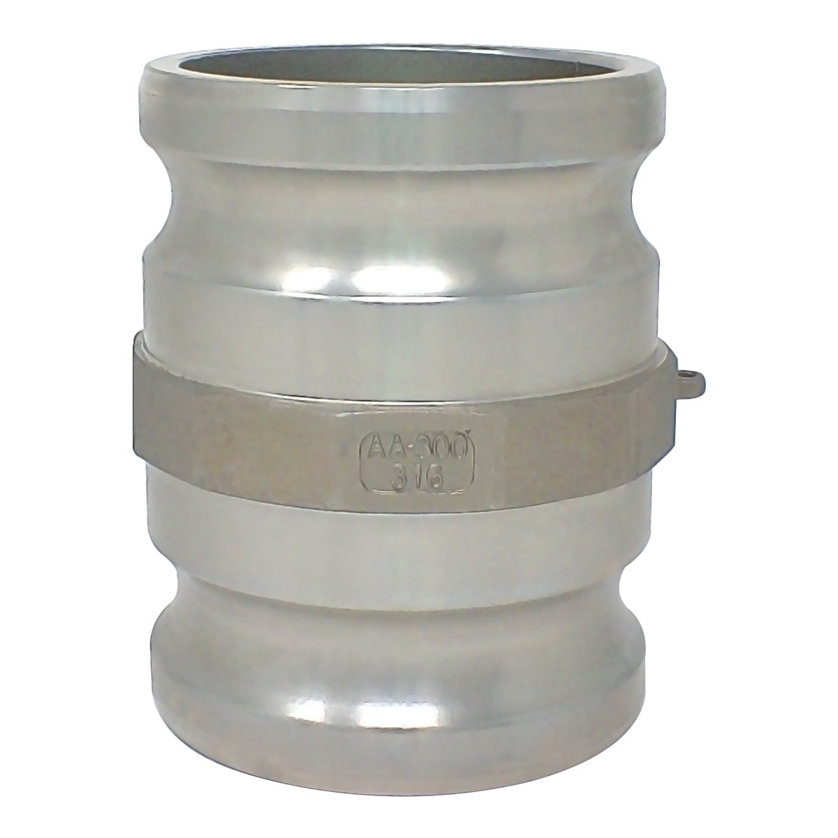 Gloxco Stainless Steel Type AA Cam and Groove Spool Adapter, 3" Male ...