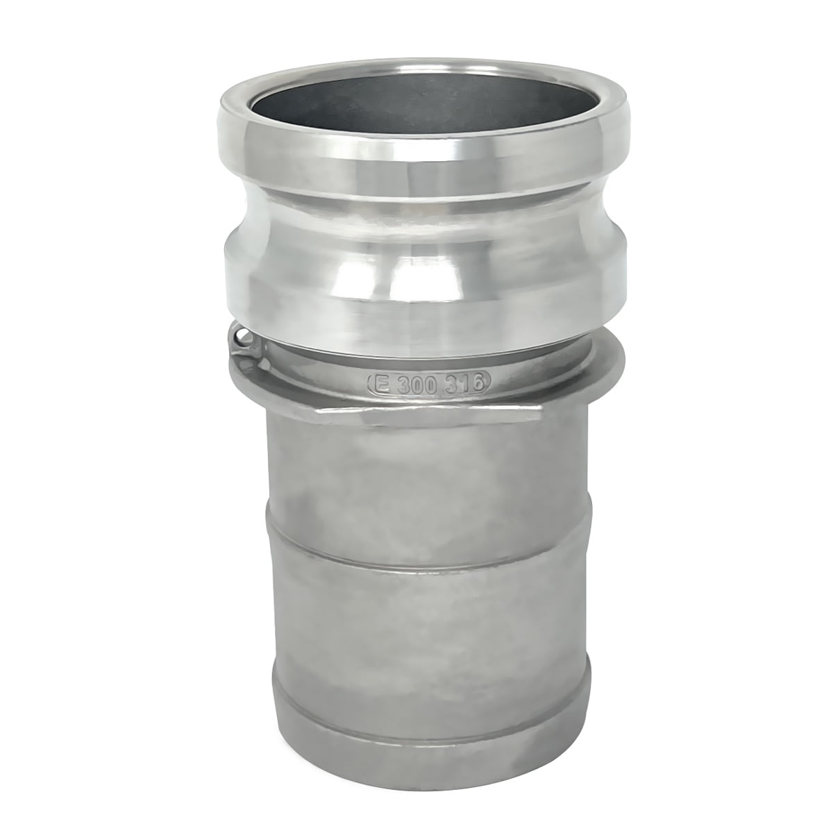 Gloxco Stainless Steel Type E Cam and Groove Hose Fitting, 3" Male ...