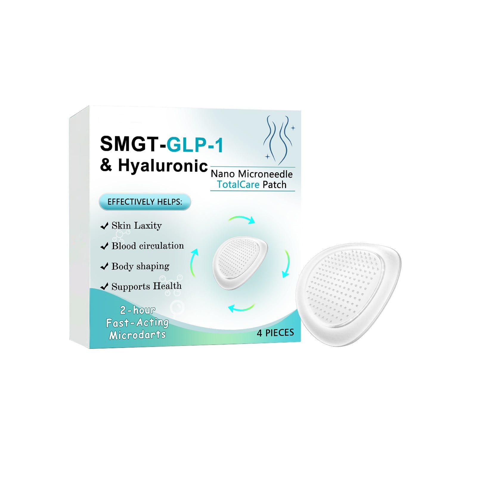 Glp-1 Nano Natural Microneedle Promotes Body, Improve Skin Texture ...