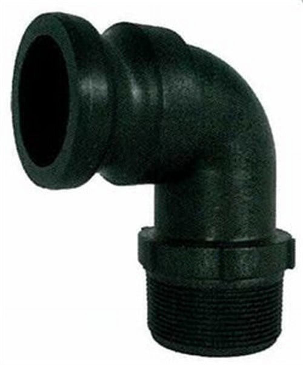 Glp150Fl 1-1/2 Mptxmale Coupler Elbow Series Fl Polypropyl Green Leaf ...