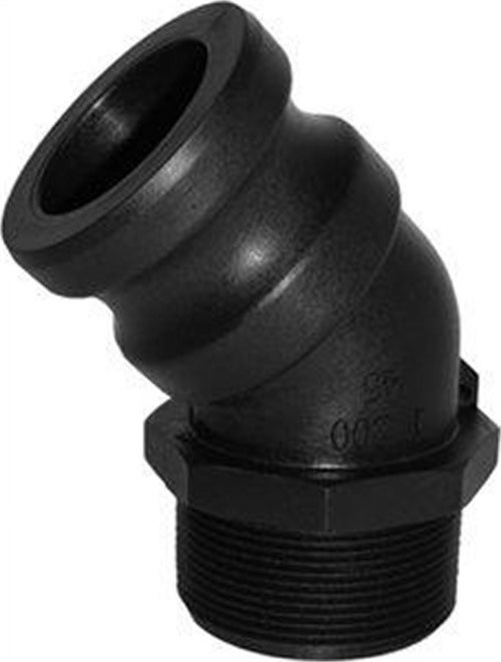 Glp200F45 2"Mpt 45Degreexmale Coupler Blk Polypropylene, Green Leaf Inc ...
