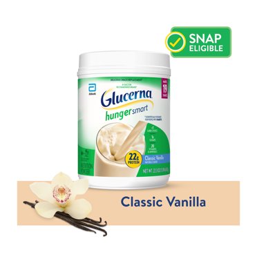 (2 pack) Glucerna Hunger Smart Diabetic Protein Shake, Classic Vanilla ...