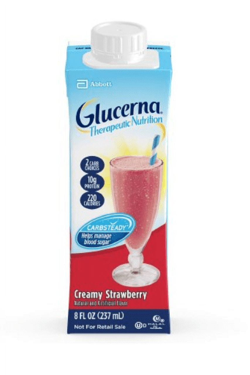 Glucerna Therapeutic Nutrition Shake, Strawberry, 8 oz. Institutional ...