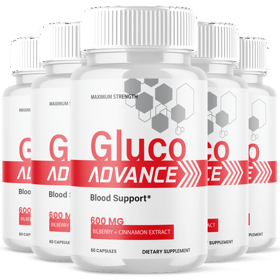 Gluco Advance Blood Balance Support Pills Advanced Formula Vitamin ...