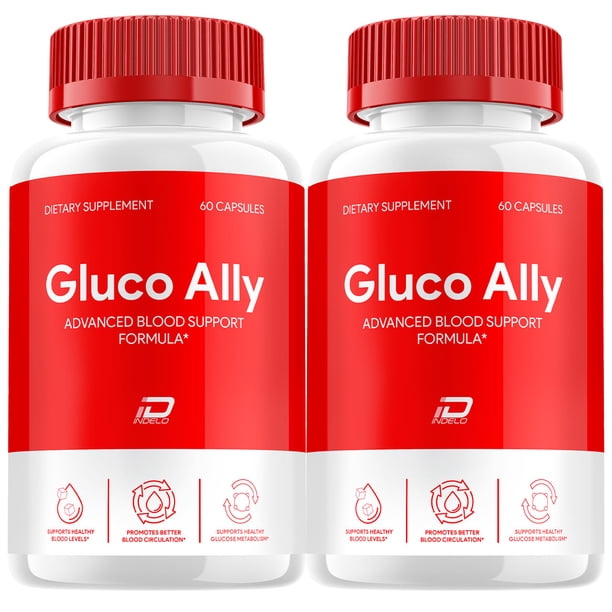 Gluco Ally Blood Support Capsules - Gluco Ally Advanced Supplement, 2 ...