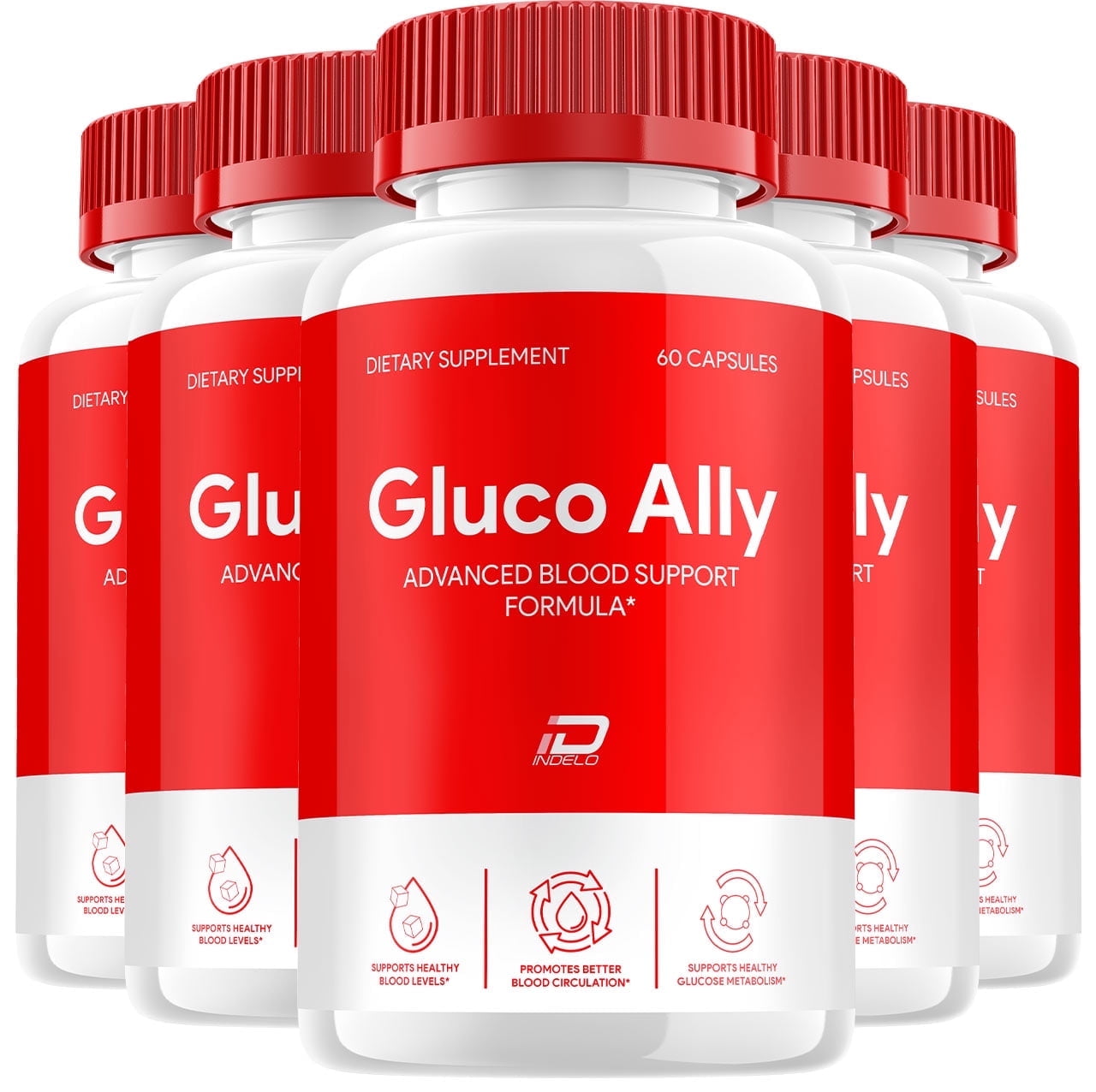 Gluco Ally Blood Support Capsules - Gluco Ally Advanced Supplement, 5 ...