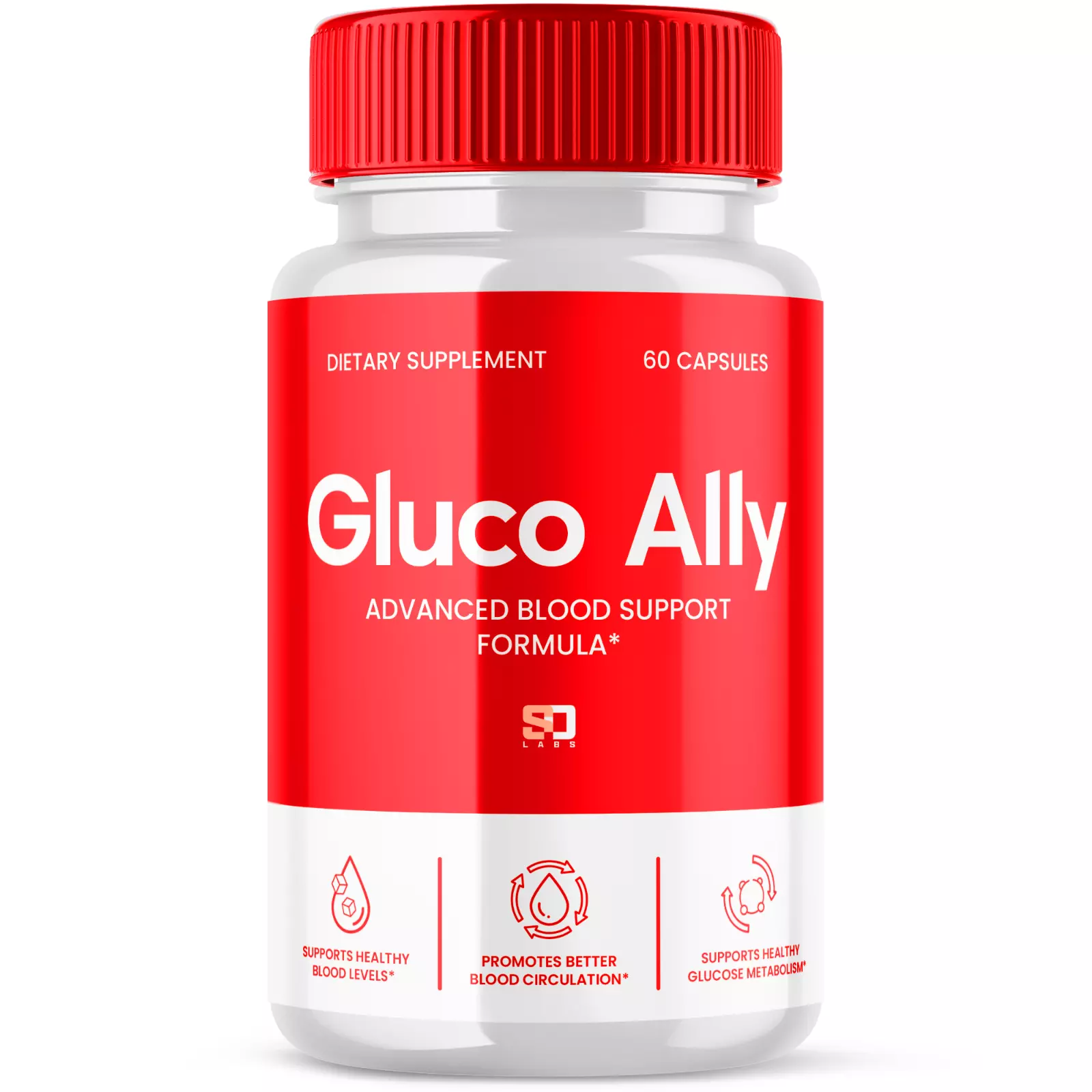 Gluco Ally Maximum Strength Blood Support Supplement 60 Capsules ...