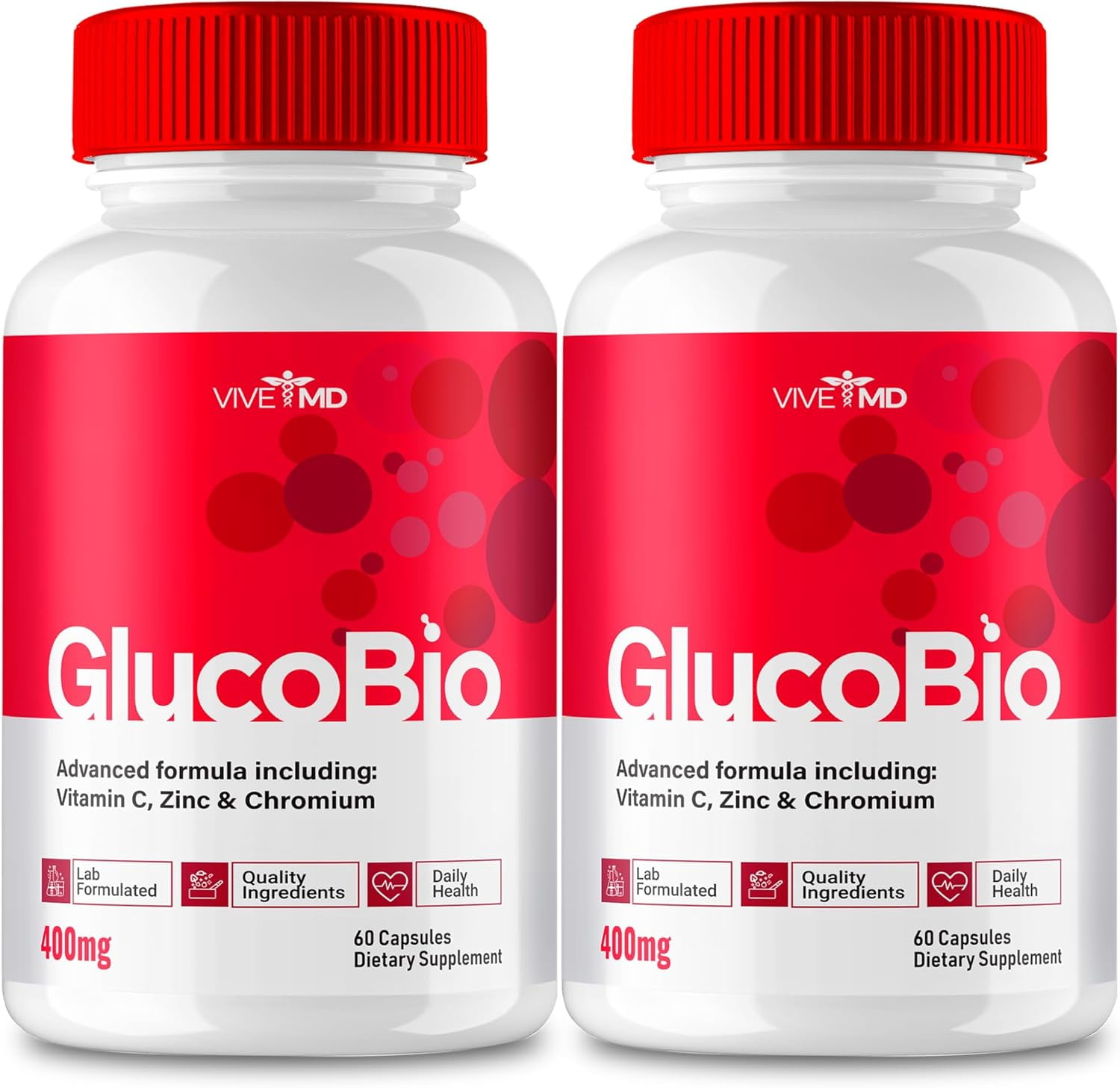 Gluco Bio Capsules, GlucoBio Support Supplement Pills (2 Pack ...