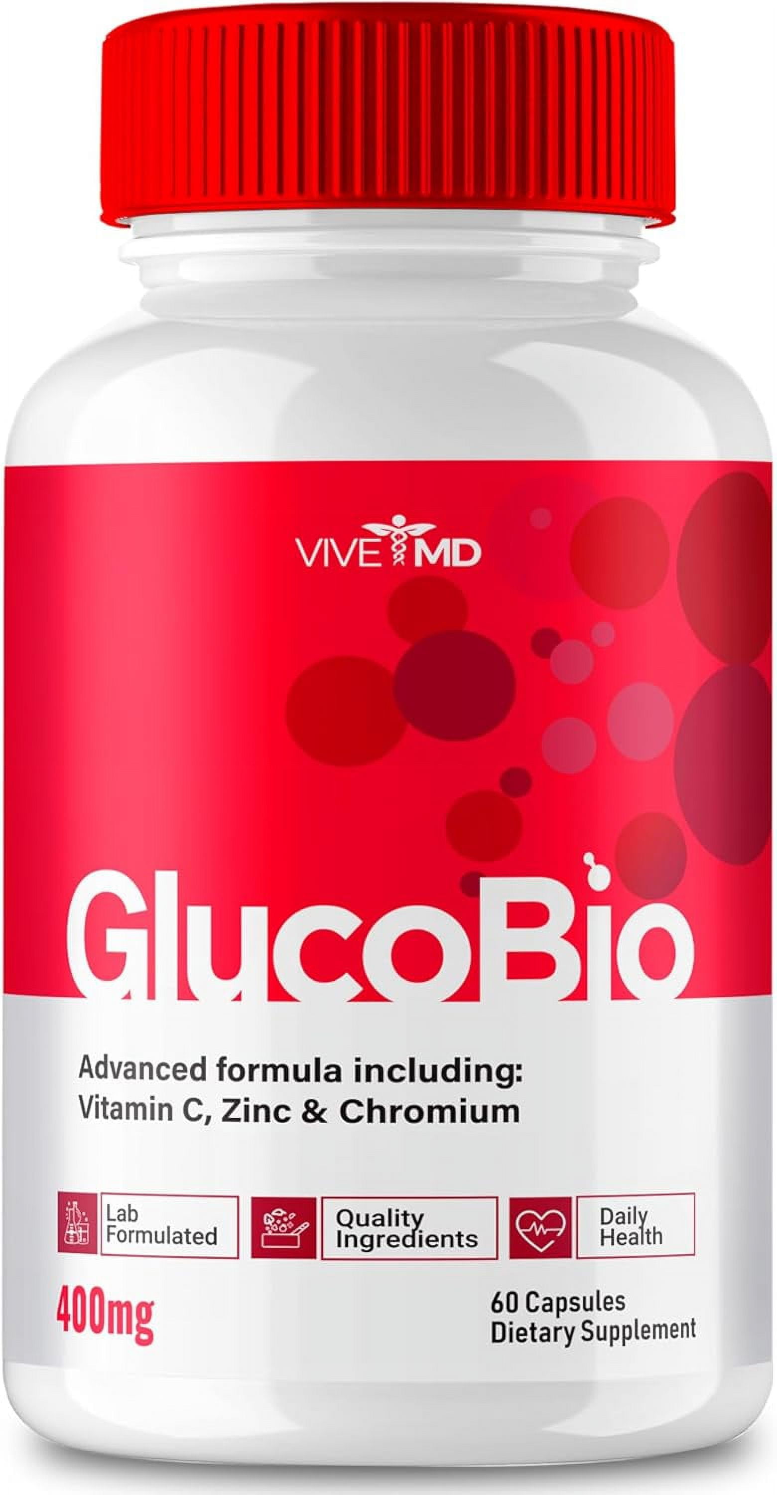 Gluco Bio Capsules GlucoBio Support Supplement Pills (60 Capsules) - Walmart.com