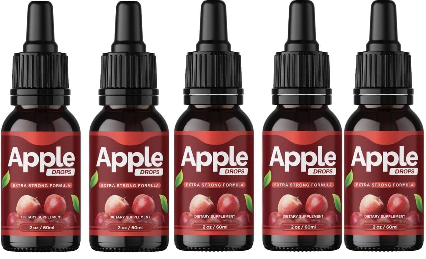 Gluco Control Apple Drops 60ml (Pack Of 5) - Walmart.com