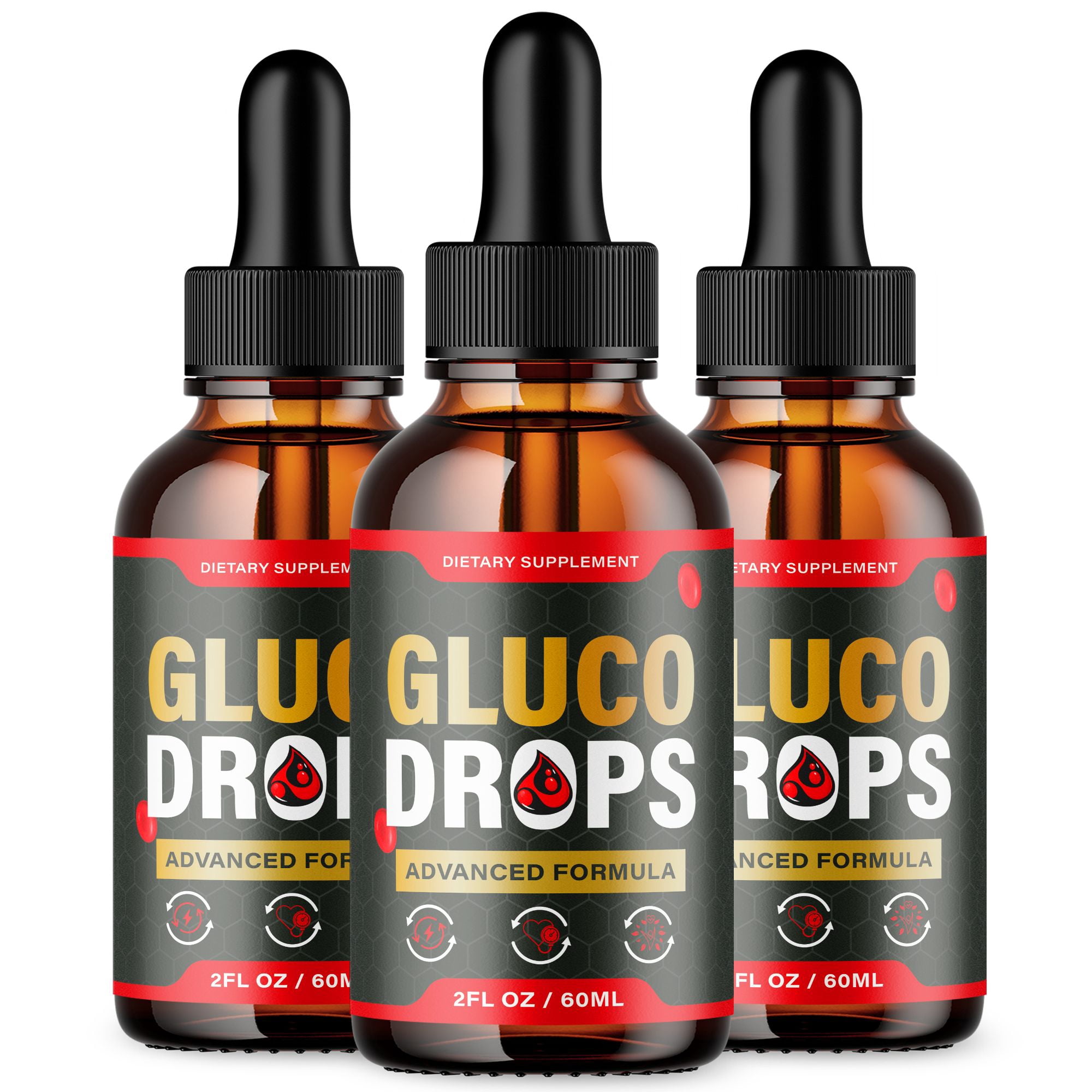 Gluco Drops Advanced Formula Drops Natural Support Supplement ...