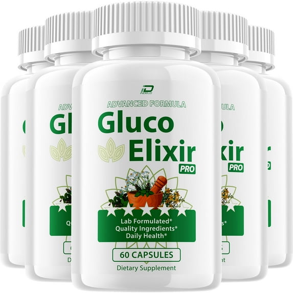 Gluco Elixir Capsules – GlucoElixir Natural Blend Glycogen Support, 5 ...