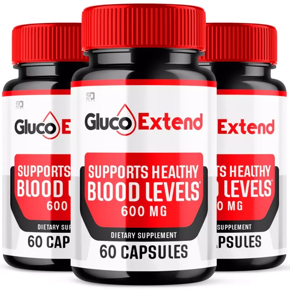 Gluco Extend Advanced Blood Support Formula, Extra Strength Glycogen ...