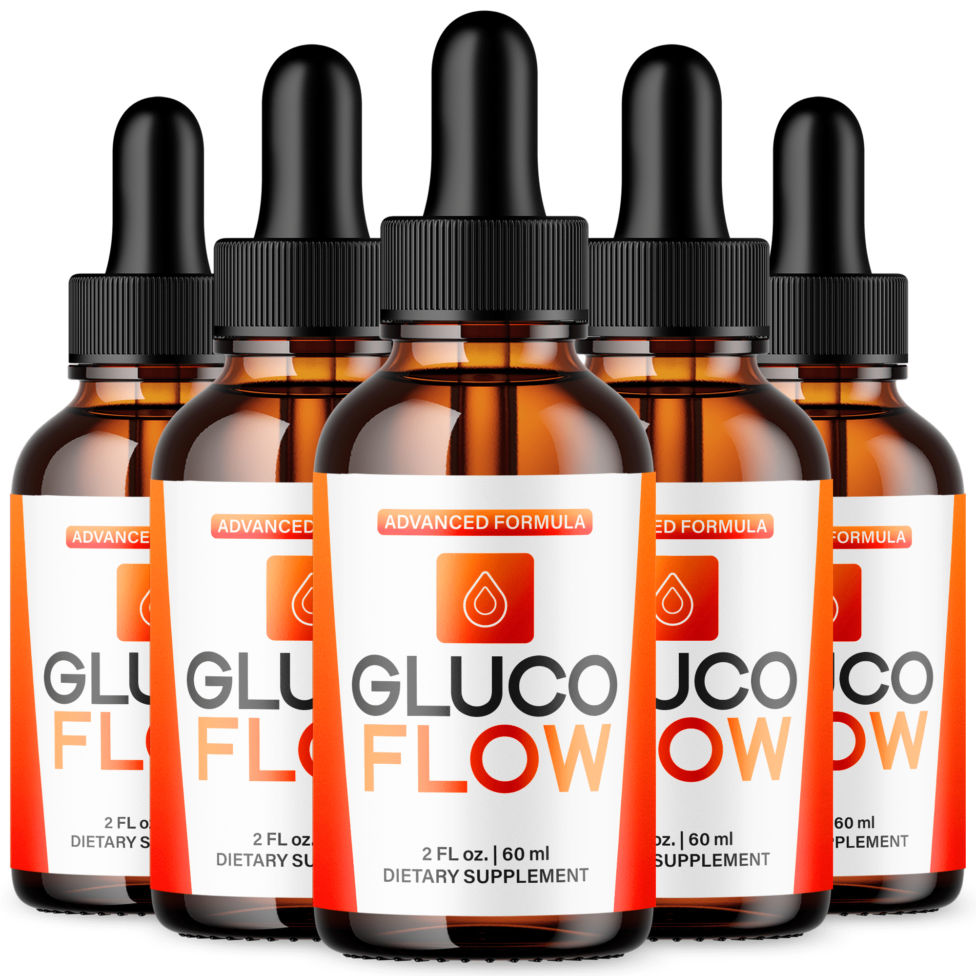 Gluco Flow Advanced Formula Drops Natural Support Supplement 150 ...