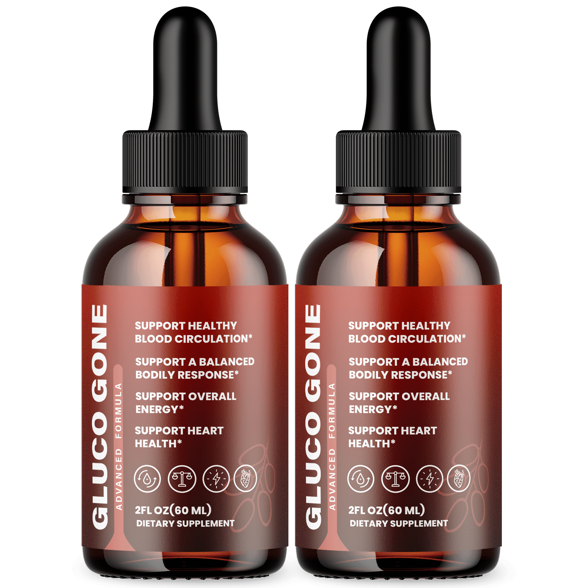 Gluco Gone Advanced Formula Drops Natural Support Supplement GlucoGone ...