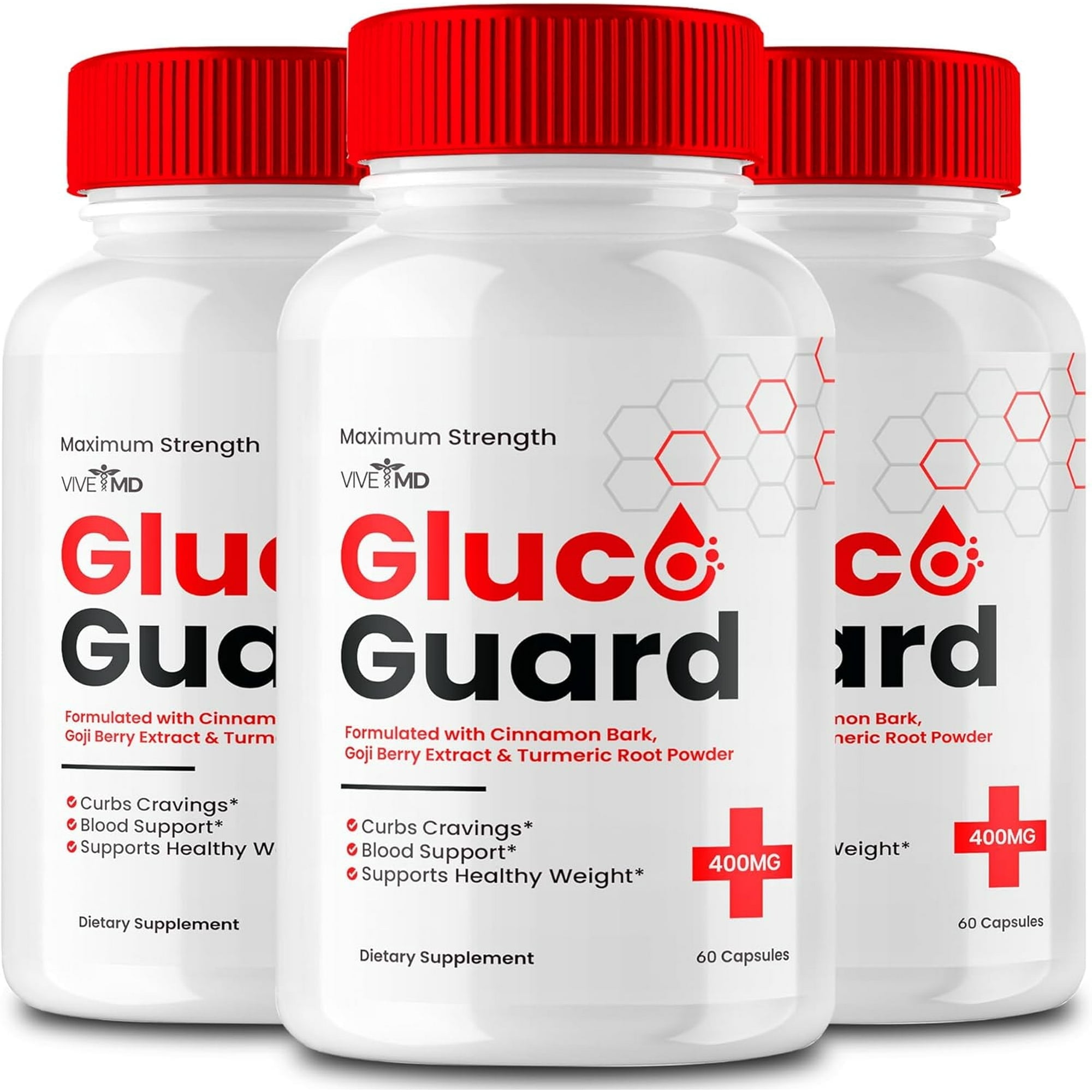Gluco Guard Blood Support Formula Supplement Capsules (3 Pack ...