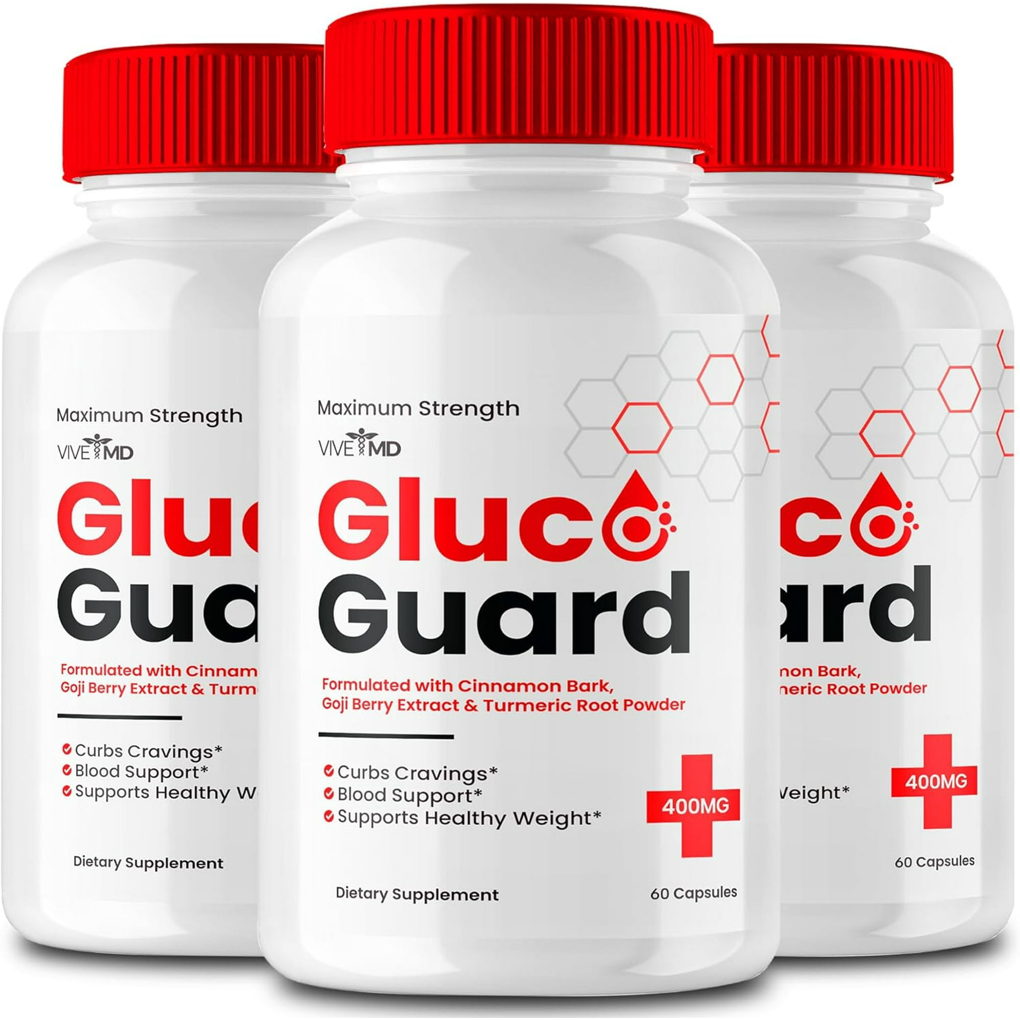Gluco Guard Blood Support Formula Supplement Capsules (3 Pack ...