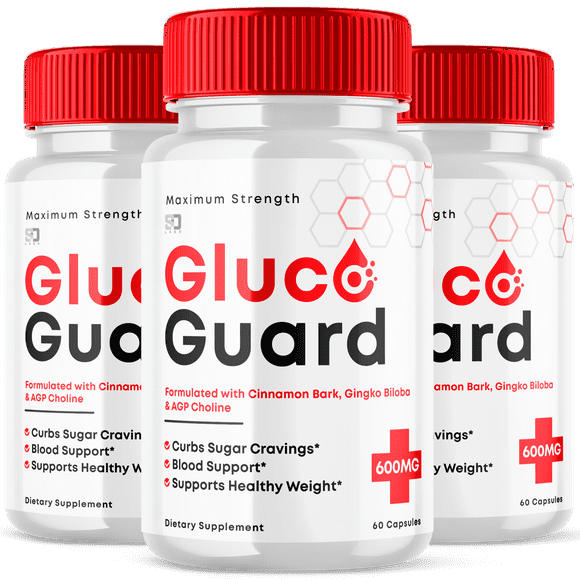 Gluco Guard Maximum Strength Blood Support Formula Supplement 3 Pack ...