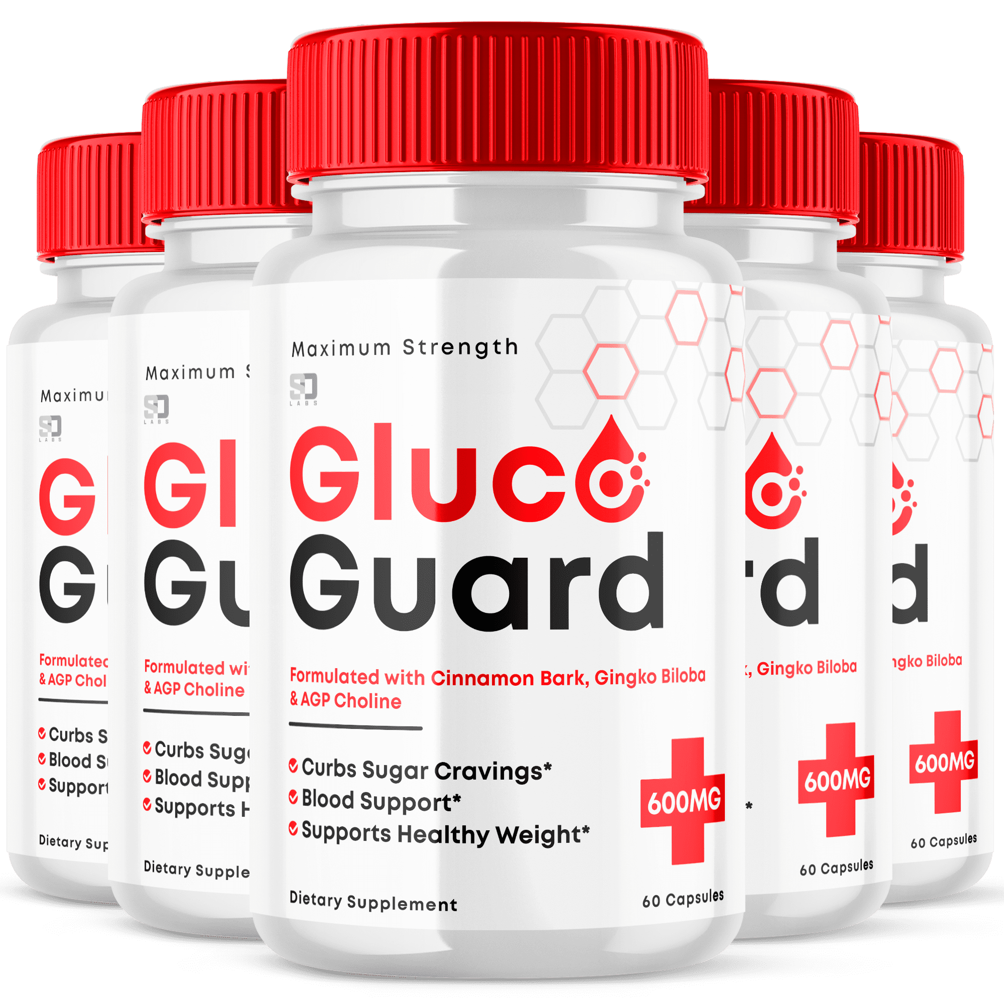 Gluco Guard Maximum Strength Blood Support Formula Supplement 5 Pack ...