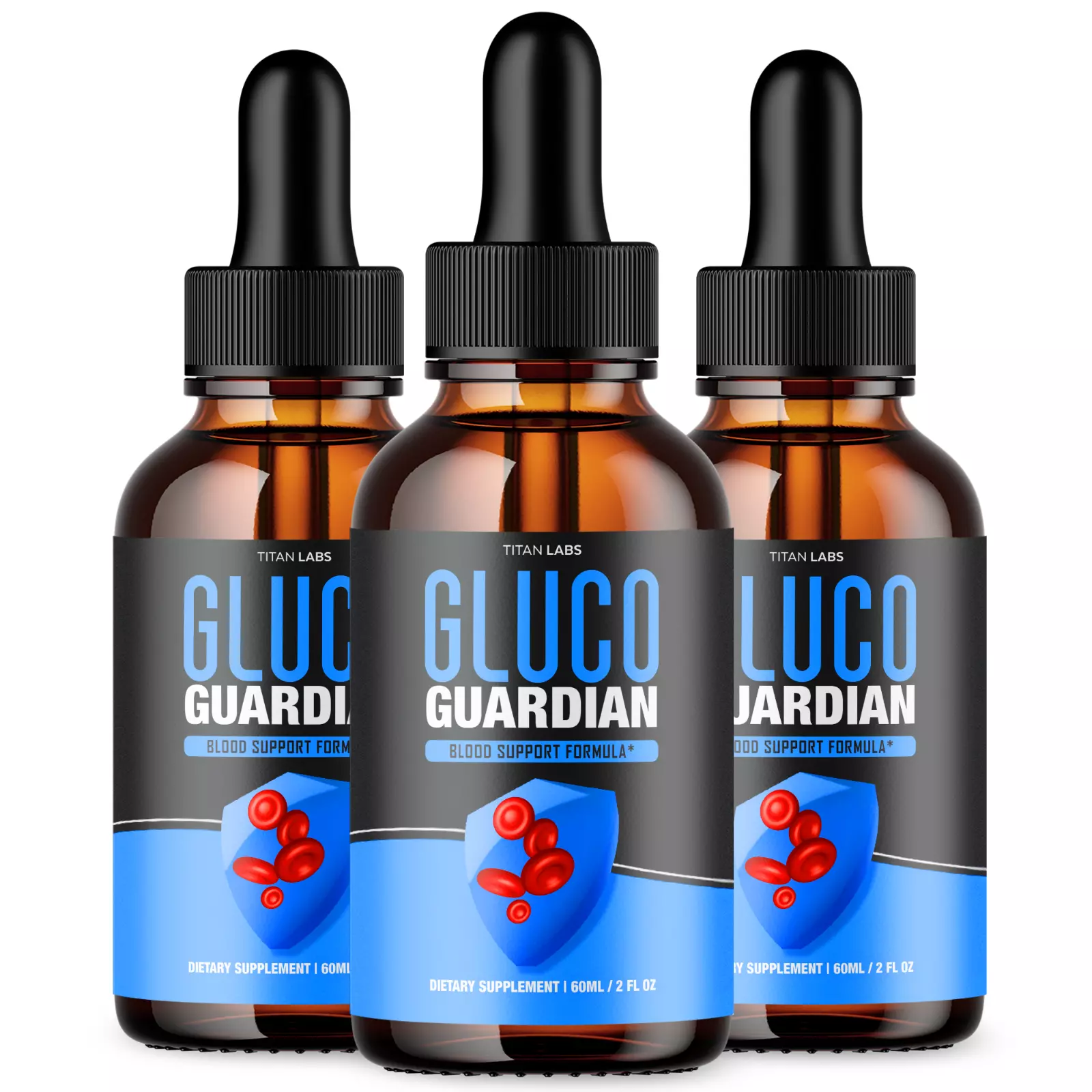 Gluco Guardian Drops - Support for Blood, Vitality, and Balance (3 Pack ...