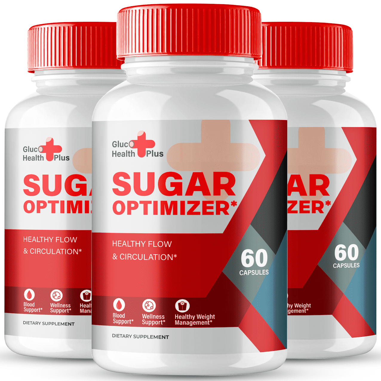 Gluco Health Plus Blood Formula Support Supplement Capsules, Official ...