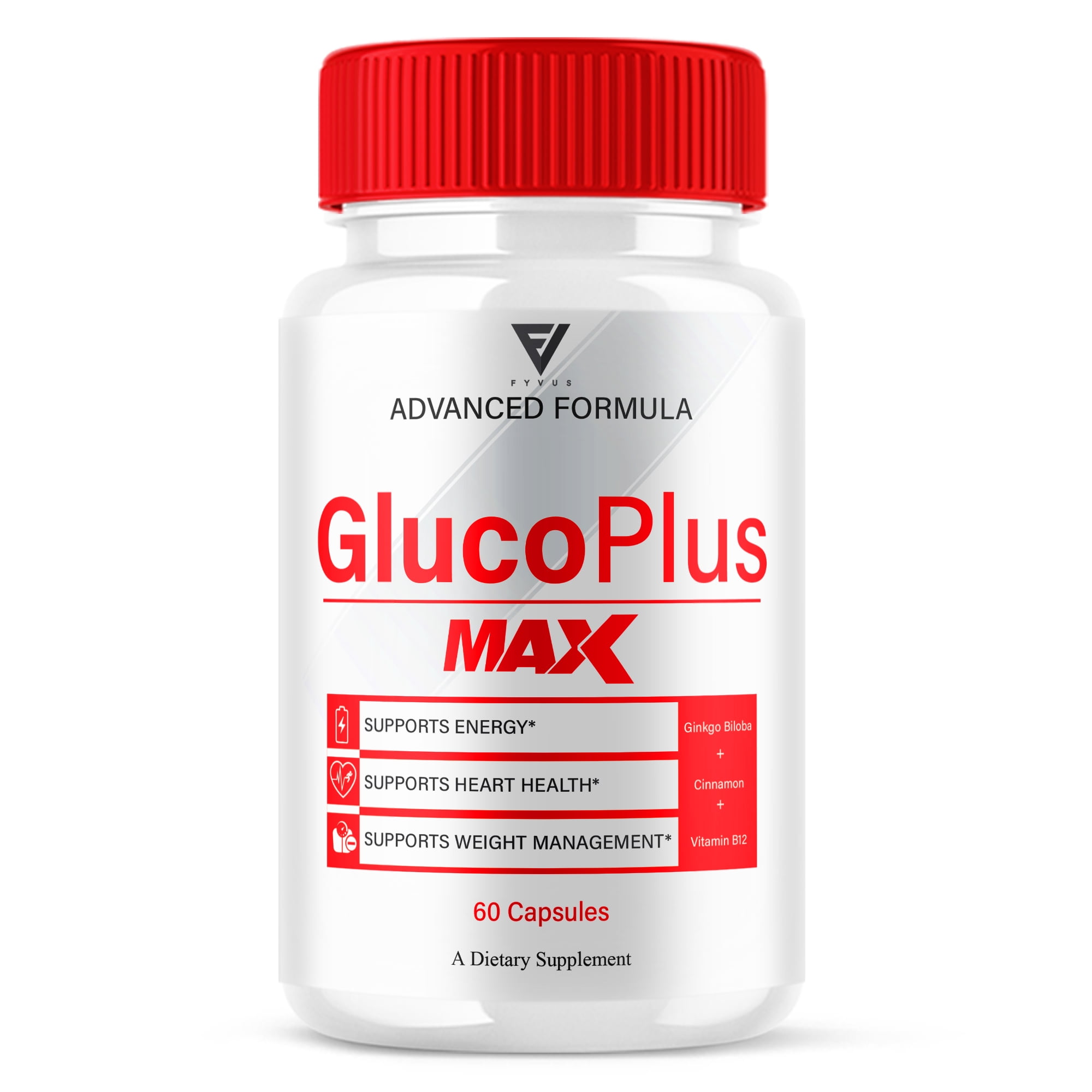Gluco Plus Max Blood Optimizer Supplement, GlucoPlus Max (60 Capsules ...