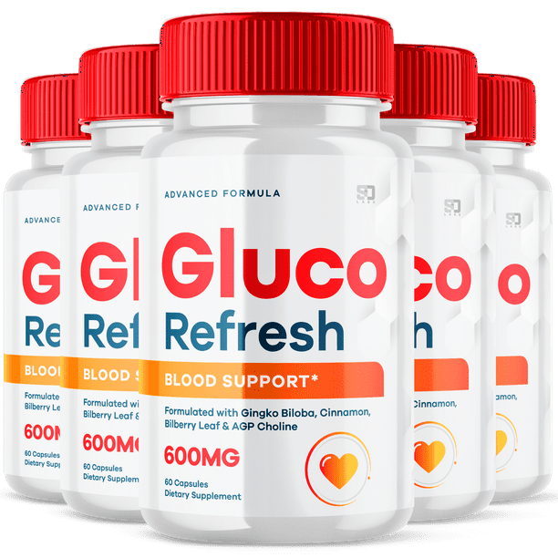 Gluco Refresh Advanced Blood Support Formula, Extra Strength Glycogen ...