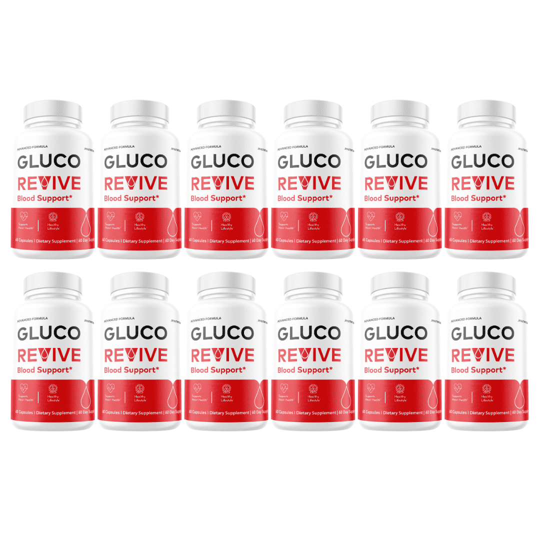 Gluco Revive Blood Support Advanced Glycogen Support - 12 Bottles ...