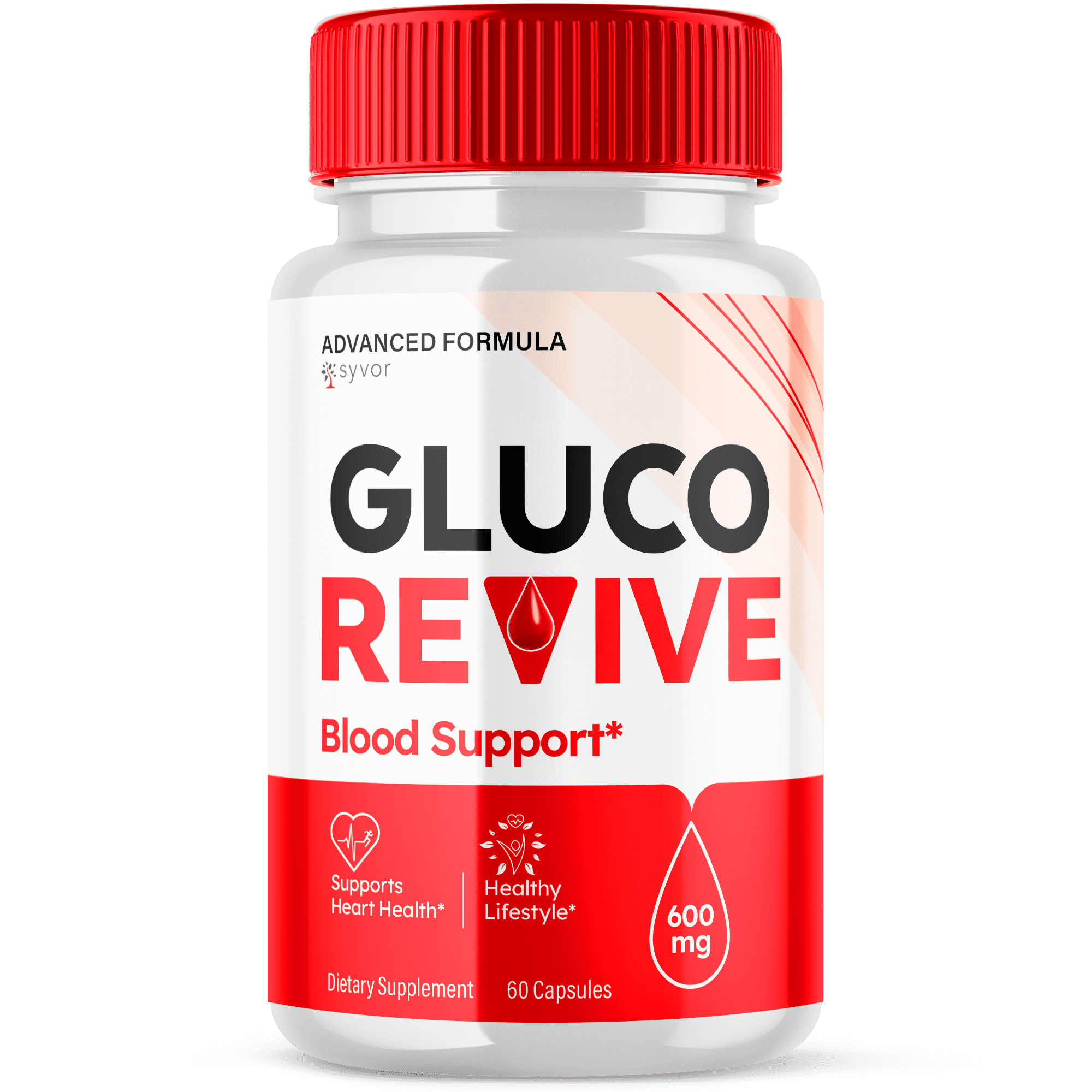 Gluco Revive Blood Support GlucoRevive Advanced Formula Glycogen Support 60 Capsules - Walmart ...