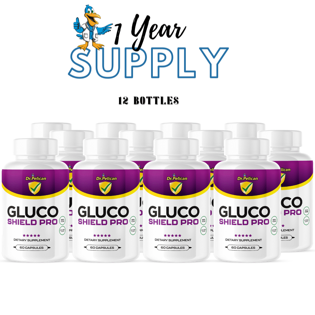 Gluco Shield Pro-Glucose/Blood Sugar/Metabolism Support- 12 Bottles-720 ...