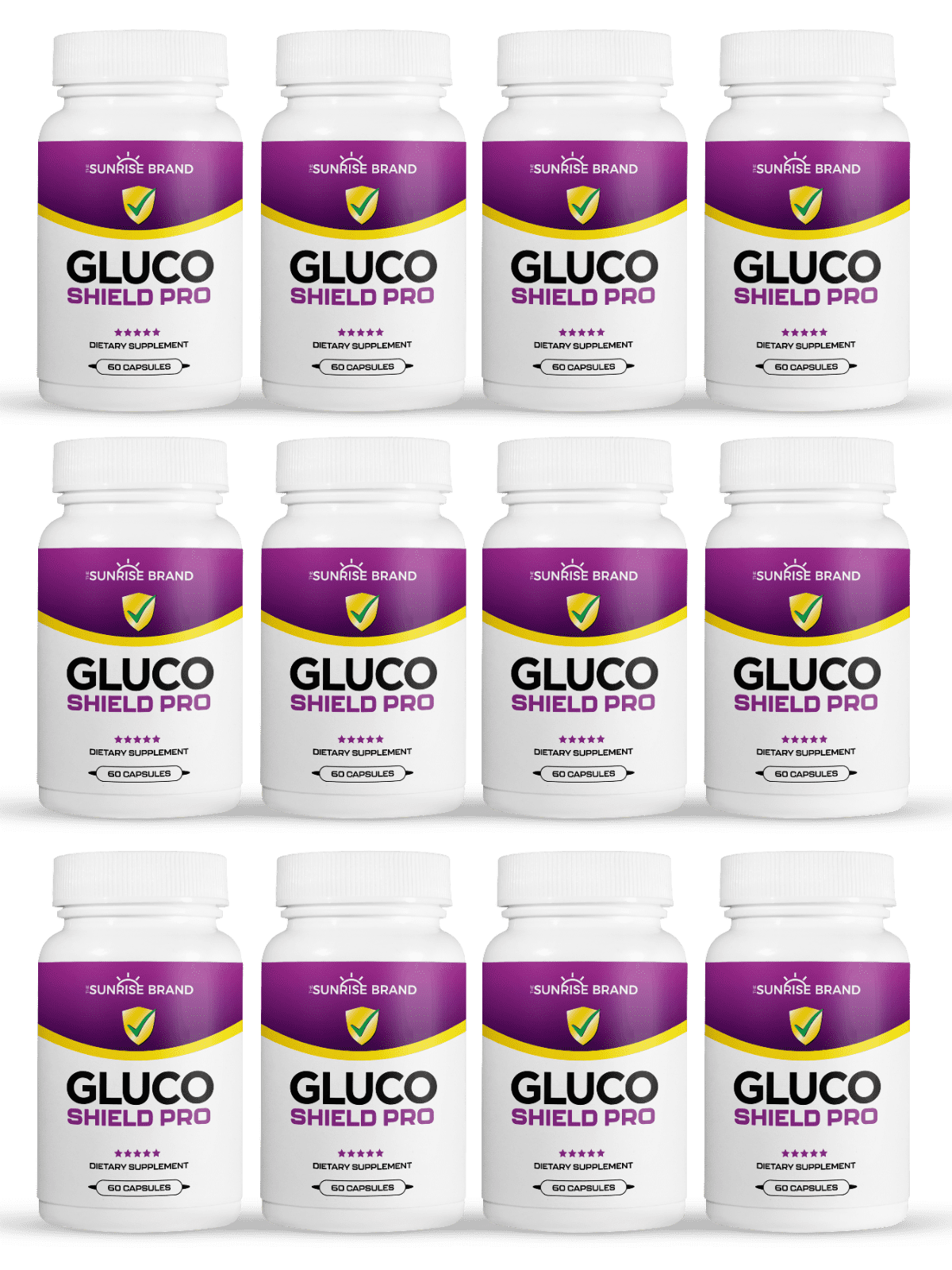 Gluco Shield Pro Supplement Supports Blood Sugar - 12 Bottles 720 ...