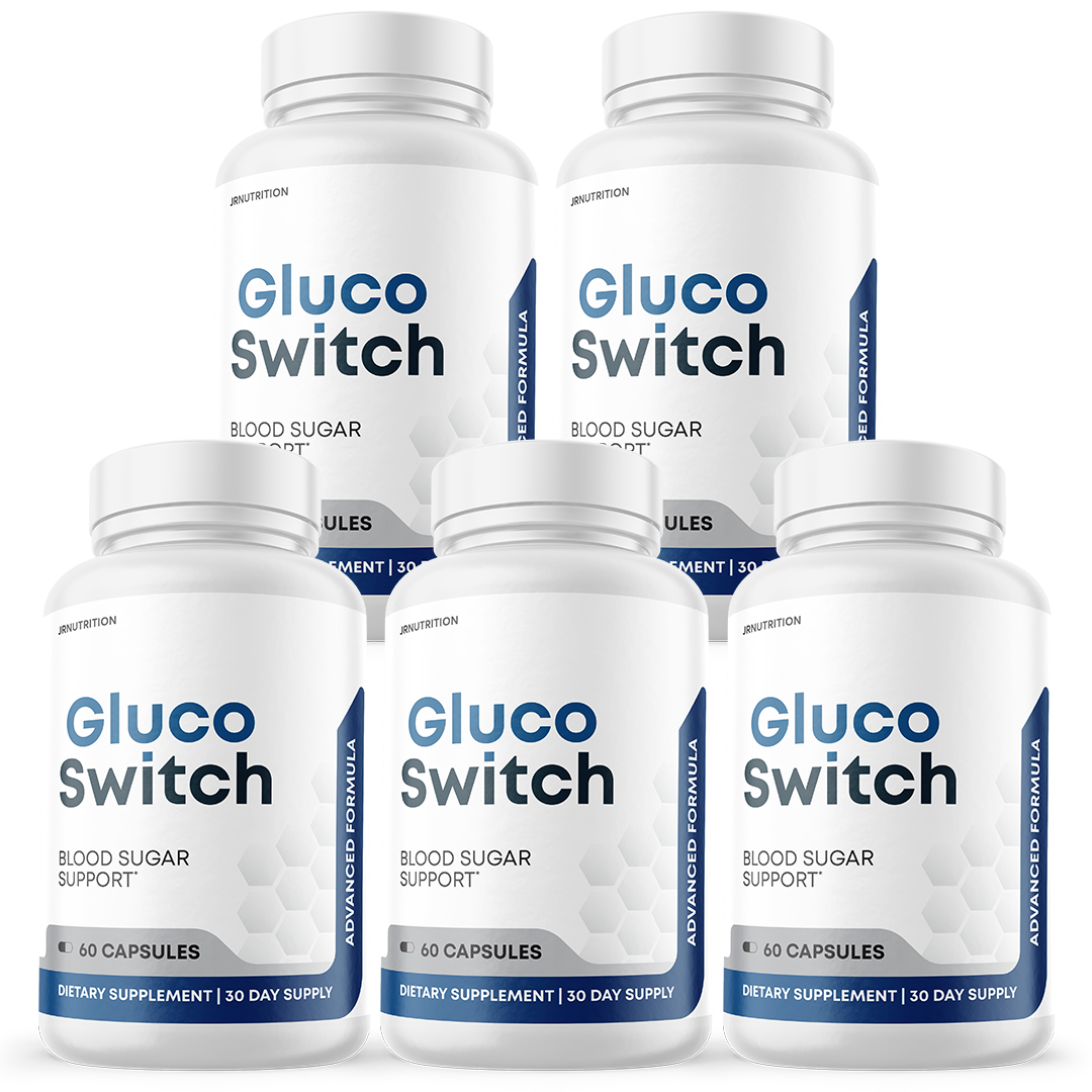 Gluco Switch - Blood Sugar Support Dietary Supplement 60 Capsules (5 ...