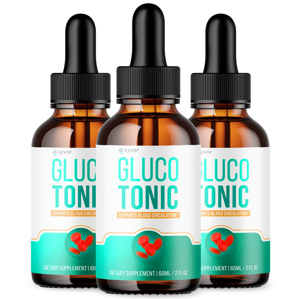 Gluco Tonic Blood Support Formula Drops Advanced Vitamin Supplement ...