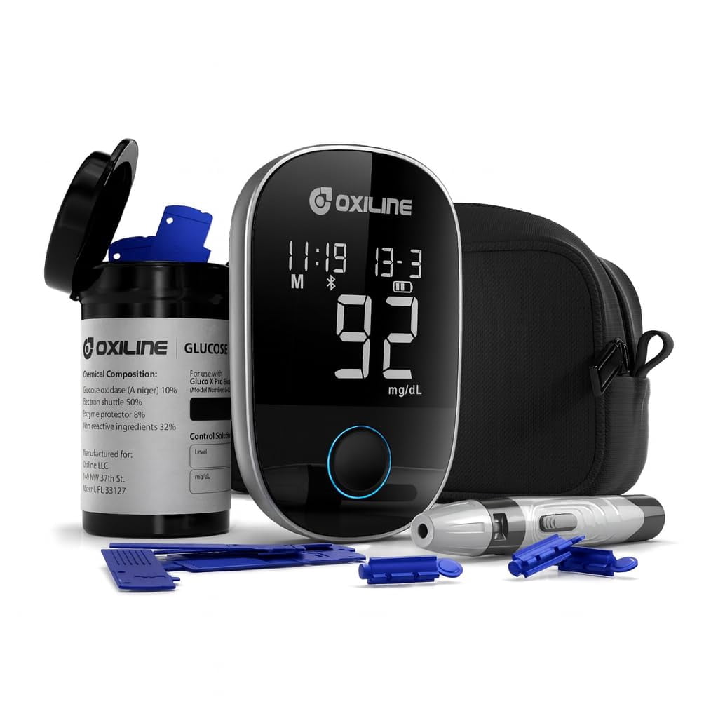 Gluco XS Pro™ Blood Glucose Monitoring System – Bluetooth App-Enabled ...