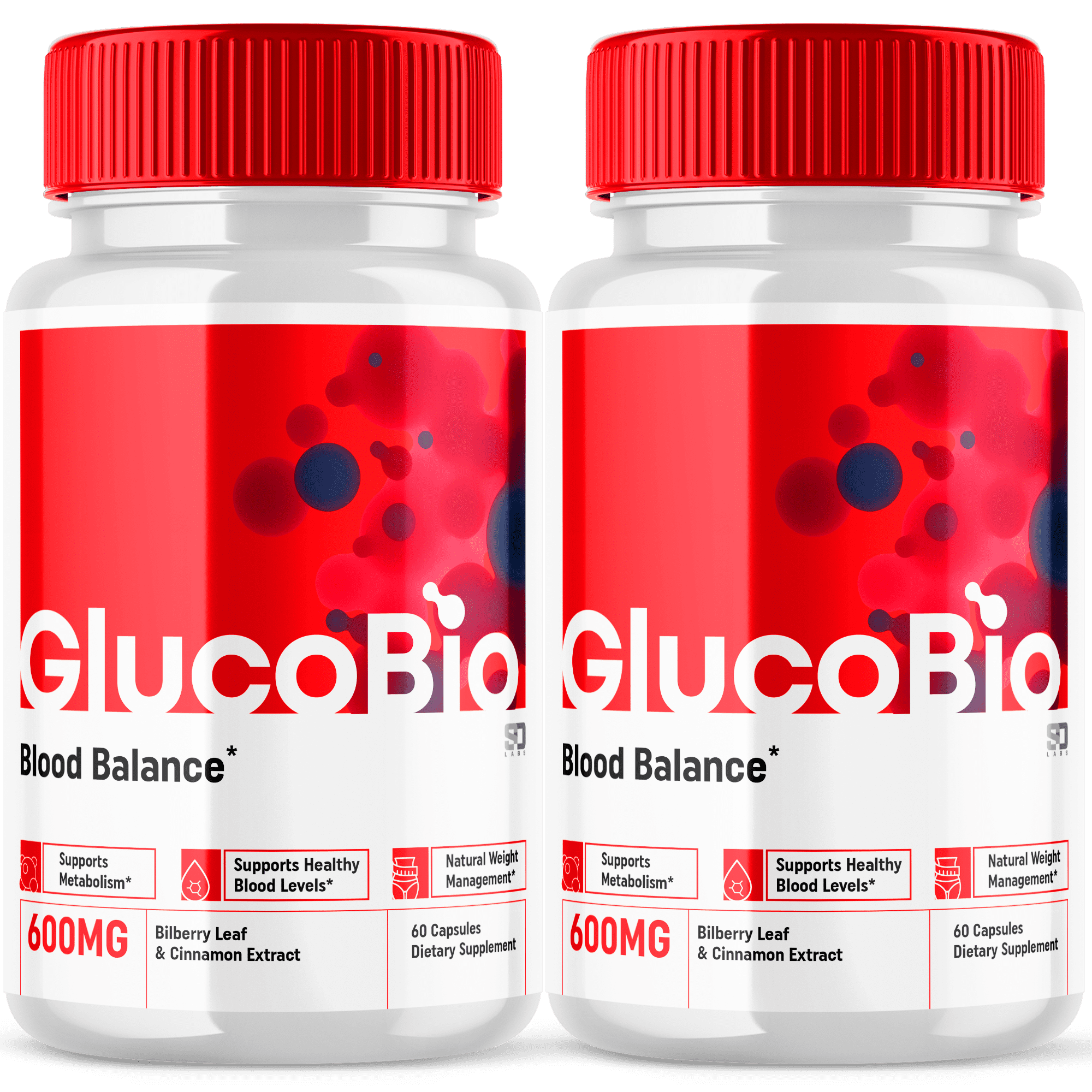 GlucoBio Advanced Blood Support Supplement 2 Pack - Walmart.com