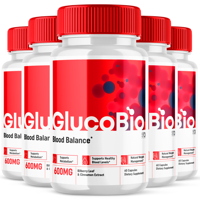 GlucoBio Advanced Blood Support Supplement 5 Pack - Walmart.com