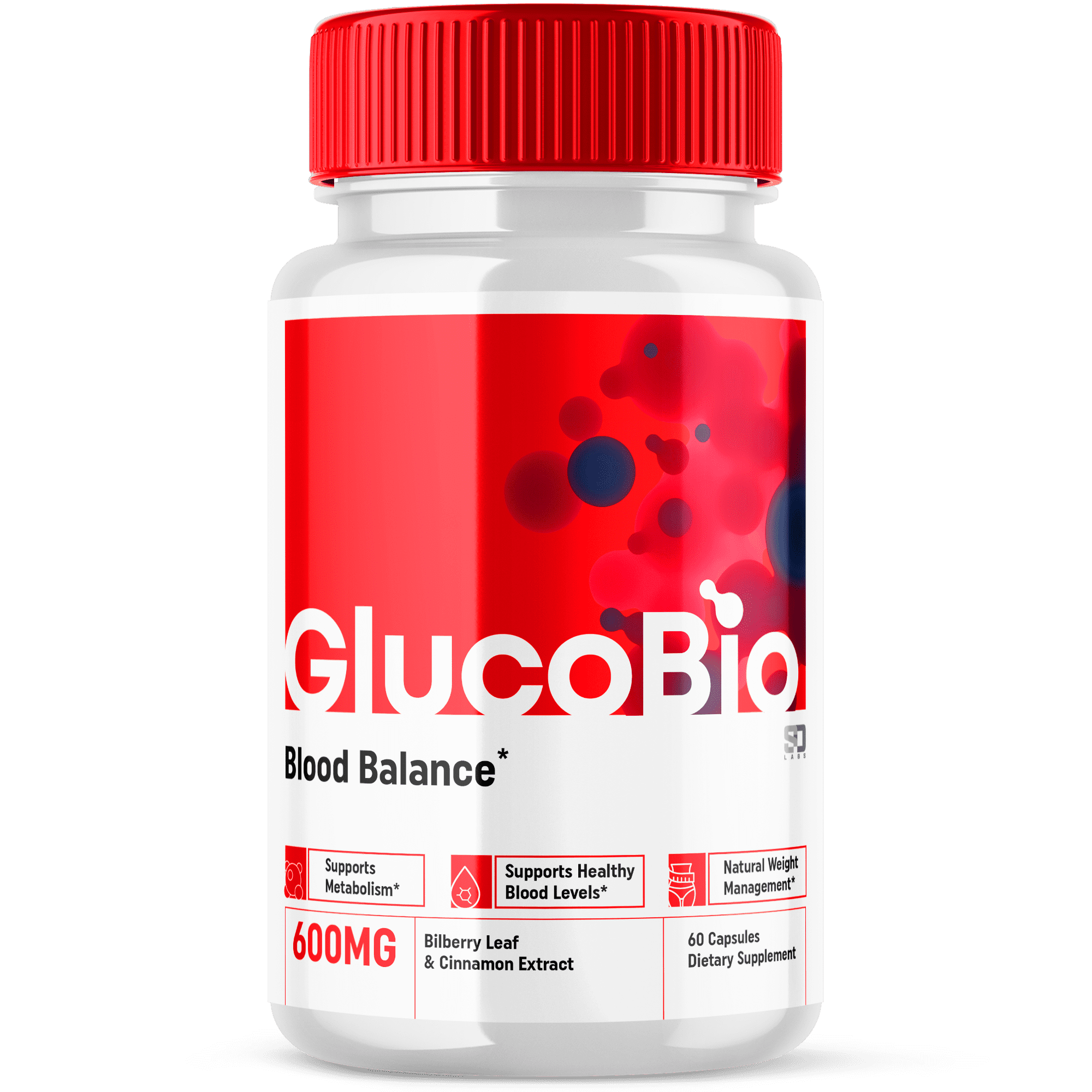 GlucoBio Advanced Blood Support Supplement 60 Capsules - Walmart.com