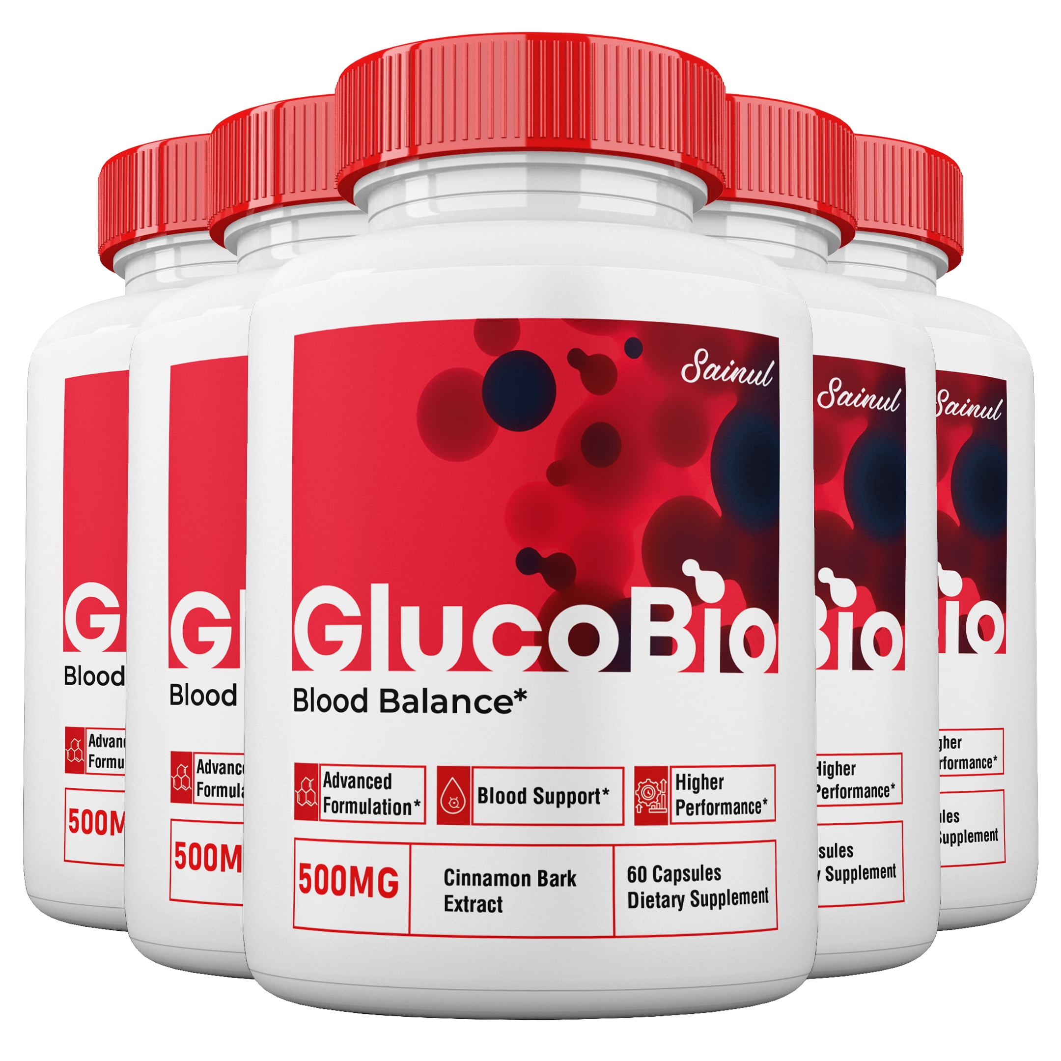 GlucoBio Blood Support Capsules, Maximum Strength, Gluco Bio Pills ...