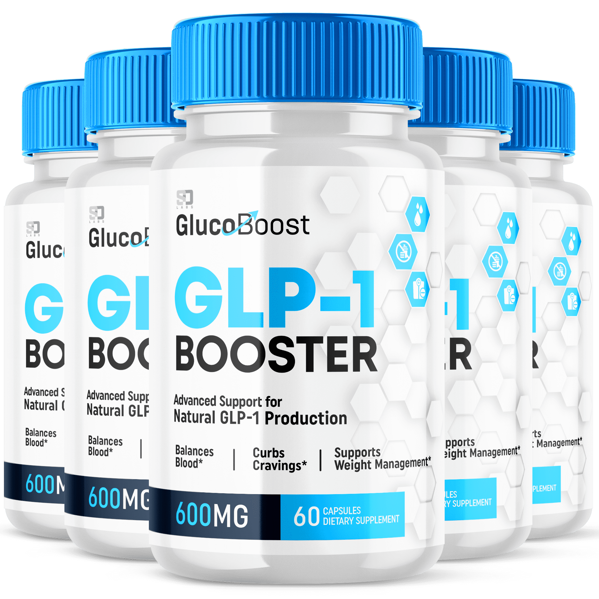 GlucoBoost Maximum Strength Blood Support Supplement 300 Capsules ...