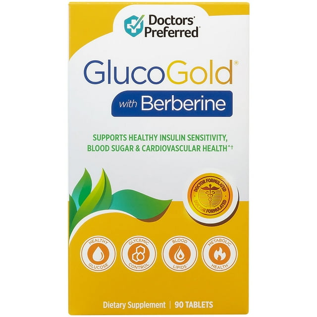GlucoGold with Berberine - Supports Healthy Blood Sugar Levels - 500 MG ...