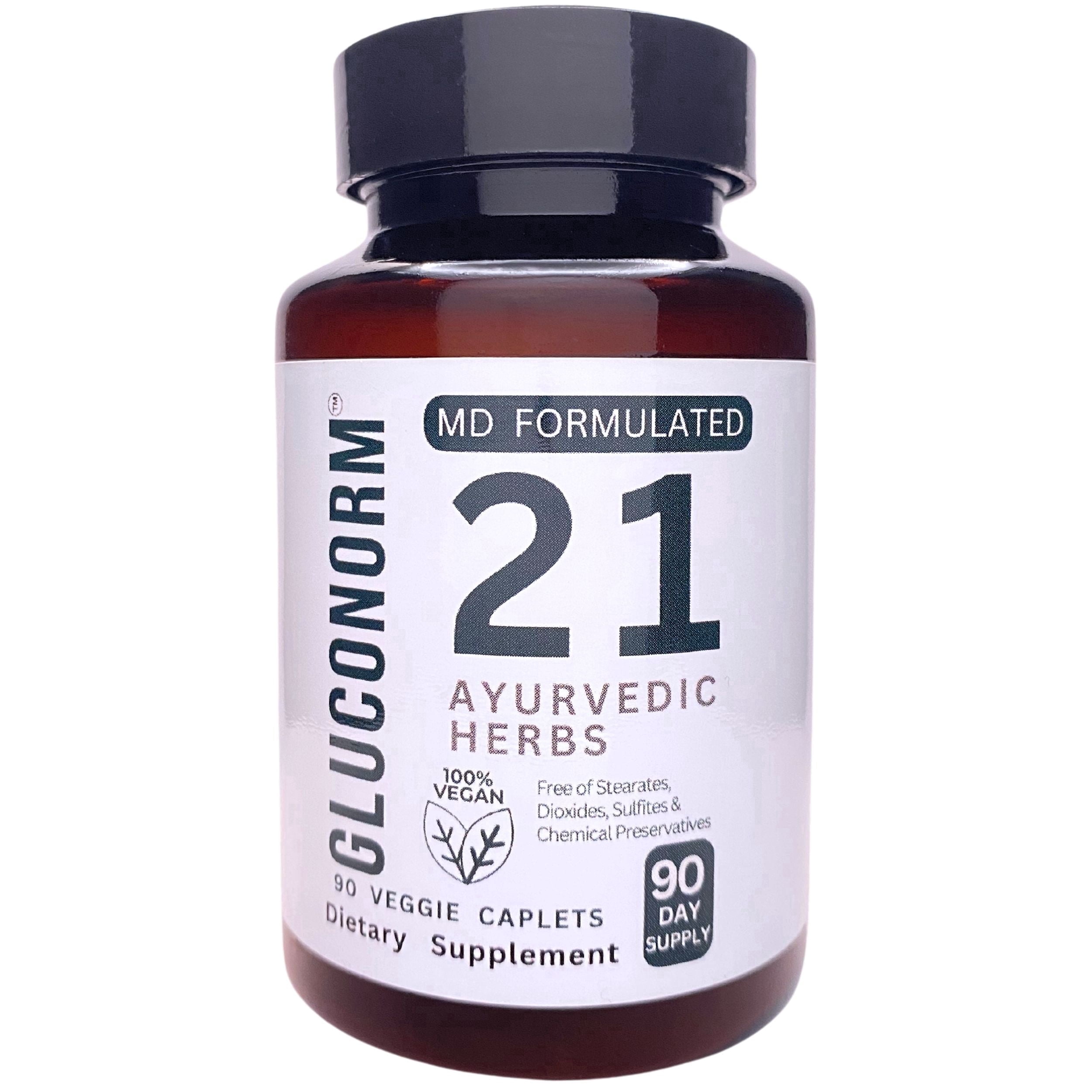 GlucoNorm MD-Formulated Advanced Glucose Support Supplement, Sugar ...