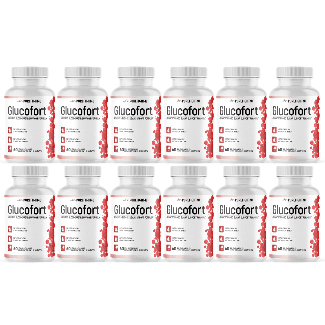 Glucofort Capsules, Advanced Blood Sugar Support Formula-12 Bottles ...